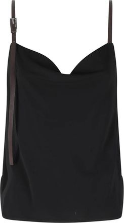 Semicouture Femme, Tops, Noir, Taille: 36 FR Hauts sans manches
