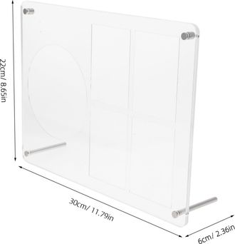 OSALADI Acryl-cd-aufbewahrungsständer Mit Rillen-Design Kompakter Album-Display-Halter Für Postkarten Und Kleine Gegenstände Schützt Die Sammlung Passt Schrei