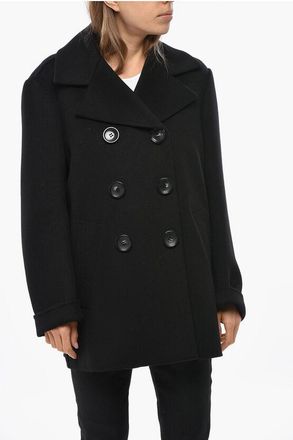 Max Mara SPORTMAX Double-breasted LIVORNO Wool Blend Coat size 42
