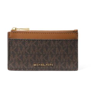 Michael Kors Femme, Accessoires, Brun, Taille: ONE Size Jet Set Small Signature Logo Card Case