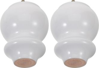 Valiclud DIKACA 2 St&uuml;ck Massivholz M&ouml;belf&uuml;&szlig;e Wei&szlig; Robuste Holz-Sofa-Beine Ersatz f&uuml;r Couch Schrank Tisch Kommode Einfache Montage Europ&auml;ischer Stil Stabilit&auml;t 