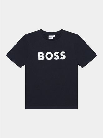 HUGO BOSS T-Shirt J25P24 S Dunkelblau Regular Fit