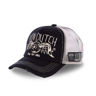 Von Dutch Cap Herren Anti-Reizung, Tracker Kappe Herren, Fliegendes Auge, Langlebig, Schwarz, Einheitsgr&ouml;&szlig;e