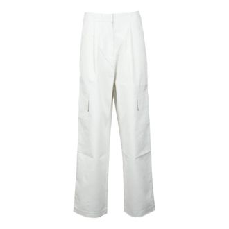 Calvin Klein Femme, Pantalons, Blanc, Taille: 42 FR Pantalon large