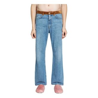 Marni Homme, Jeans, Bleu, Taille: W30 Jeans avec Ceinture en Velours