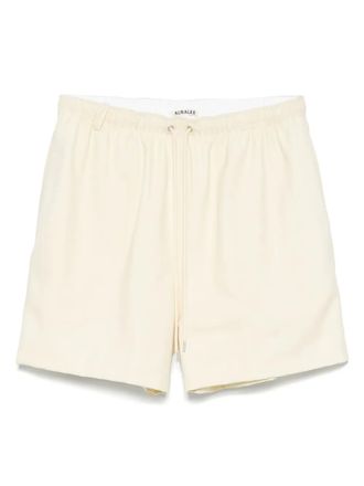 Auralee short en laine mélangée - Jaune