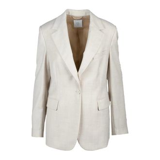 Eleventy Lam&eacute; Jacke mit Metallfasern - - Jackets - Damen - Beige - S