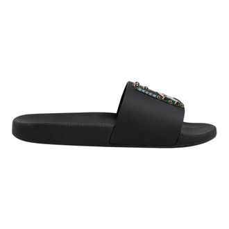 Dolce & Gabbana Slides Slip On Sandalen - - Shoes - Herren - Schwarzk - 46 EU