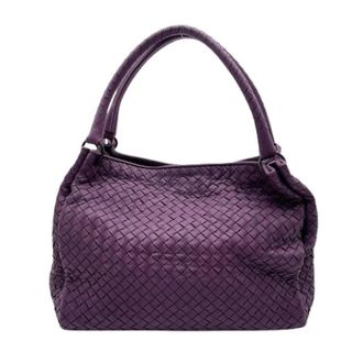Bottega Veneta Sac &agrave; main Intrecciato Pre-owned - Femme - Pre-owned - Violet - Taille: ONE Size