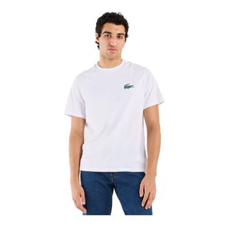Lacoste Homme, Tops, Blanc, Taille: XL T-shirt MC Coton Logo