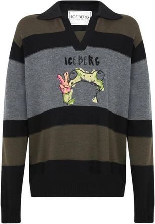 Iceberg Polo-Pullover - - Knitwear - Herren - Mehrfarbig - M