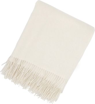 State Cashmere Fransendecke aus 100% reinem Kaschmir - 150 cm x 130 cm, unübertreffbar weich und gemütlich