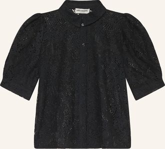 Lollys Laundry Lollys Laundry Spitzenbluse Bonoll Mit 3/4-Arm blau