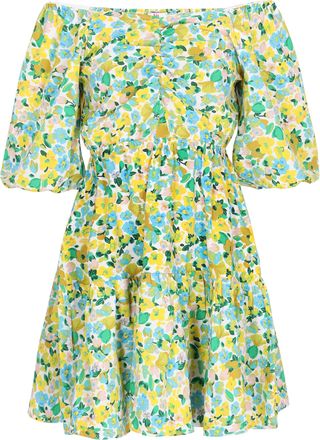 Mymo Kleid Frauen blau mehrfarbig