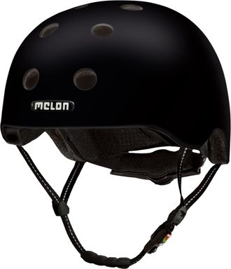 Melon Fahrradhelm »Closed Eyes« für Damen, Herren und Kinder | Leichter & sicherer urbaner Cityhelm mit Magnetverschluss, individuell anpassbar in schwarz |