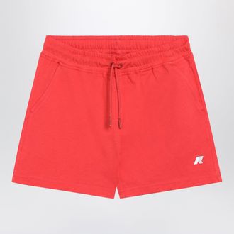 K-Way Rote Vikette-Shorts aus Baumwolljersey