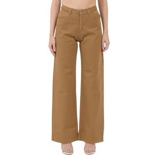 Federica Tosi Weite Bein Denim Hose - - Jeans - Damen - Gr&uuml;n - W25