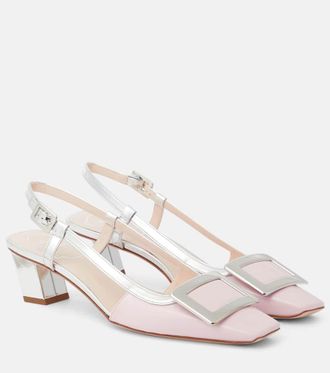 Roger Vivier Slingback-Pumps Belle Vivier aus Lackleder
