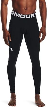 Under Armour UA CG Armour Leggings, legging pour homme thermique ultra-chaud, legging de sport avec extensibilit&eacute; 4 sens et technologie anti-odeur, noir / / blanc,