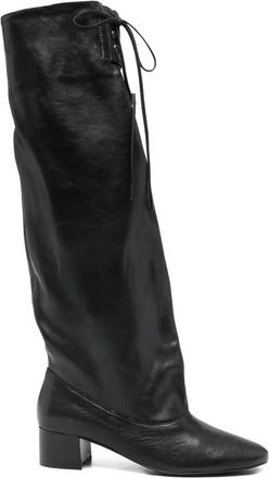 Paloma Wool 40mm Victoria leather knee-high boots - Schwarz