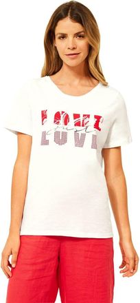 Cecil Damen B318166 Baumwollshirt, Vanilla White, S