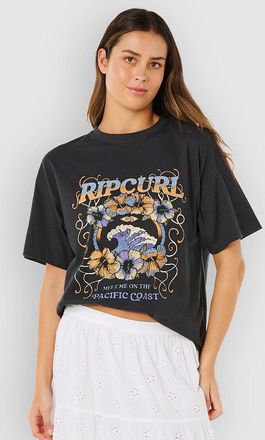 Rip Curl Pacific Coast Heritage T-Shirt washed black
