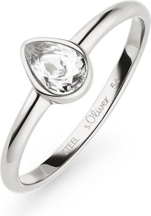 s.Oliver Ring - Eleganter Ring aus poliertem Edelstahl - silber - wasserfest & hautfreundlich