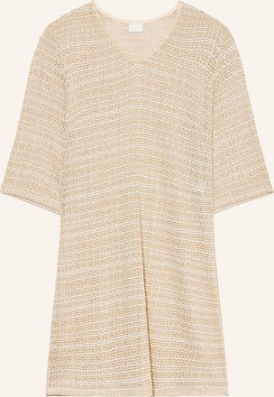 Charmline Charmline Strandkleid Imperial Tropics Mit 3/4-Arm Und Glitzergarn beige