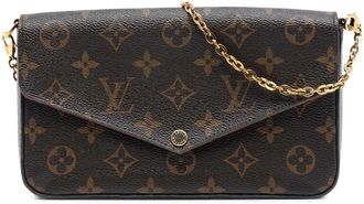 Louis Vuitton Hobo Bags - Monogram Pochette Felicie - Gr. unisize - in Braun - f&uuml;r Damen