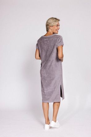 Zhrill Midikleid MATEA f&uuml;r den Alltag, Kurzarm, l&auml;ssige Passform, unifarben