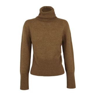 Cortana Rollkragenpullover - - Knitwear - Damen - Braun - L