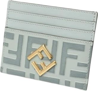 Fendi unisex, Pre-owned, Gris, Taille: ONE Size Portefeuille en cuir Pre-owned