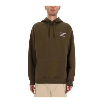 Dr&ocirc;le de Monsieur Pull en maille &agrave; col en V avec motif abstrait - Homme - Sweatshirts et sweats &agrave; capuche - Brun - Taille: M