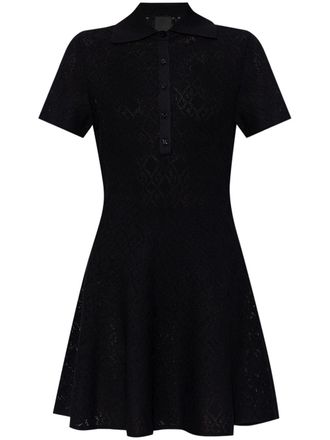 Givenchy robe à logo en jacquard - Noir