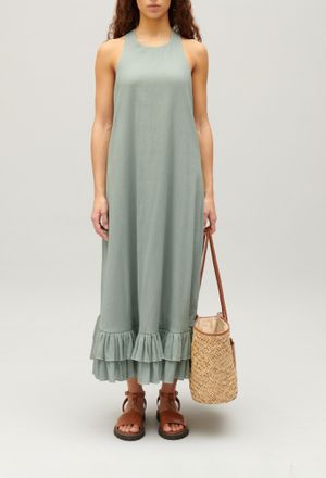 Claudie Pierlot Midi-Kleid mit Volantbesatz