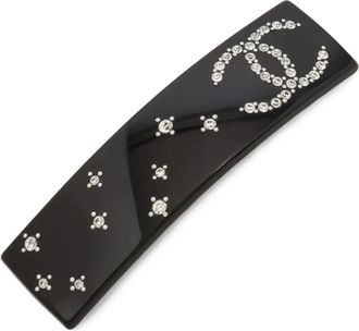 Chanel barrette à logo CC (2009) - Noir