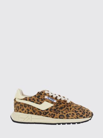 Autry Baskets basses Reelwind en daim avec imprim&eacute; animalier et cheville rembourr&eacute;e