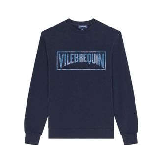 Vilebrequin Homme, Sweatshirts et sweats &agrave; capuche, Bleu, Taille: M Cotton Sweat Flocked Logo