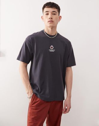 Aape By A Bathing Ape AAPE by A BATHING APE - T-shirt &agrave; &eacute;cusson tr&egrave;fle - Noir