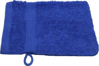 Julie Julsen Chemikalien-Frei Waschhandschuhe 600g/m² Royalblau 15 x 21 cm 100% Baumwolle - Oeko TEX Std 100 Zertifizierung - Weich und Saugstark - Waschmaschinenf