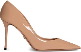 Dolce & Gabbana Escarpins en cuir verni - Femme - Chaussures - Beige - Taille: 36 1/2 EU