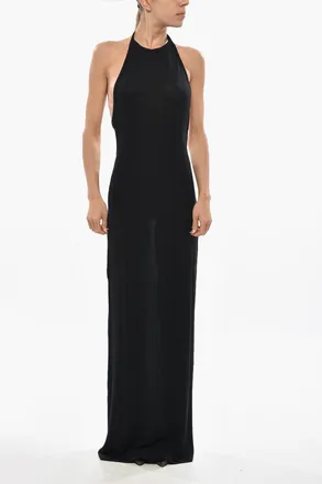 Saint Laurent Langes Strickkleid mit Bare-Back-Design Saint Laurent