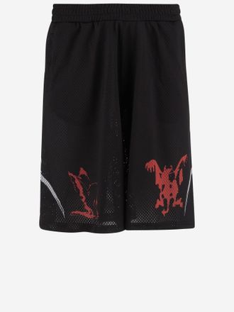 44 Label Group Mens Y2k Cotton Shorts Black