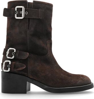 Chloé Femme, Chaussures, Brun, Taille: 37 1/2 EU Bottines en cuir Dakota