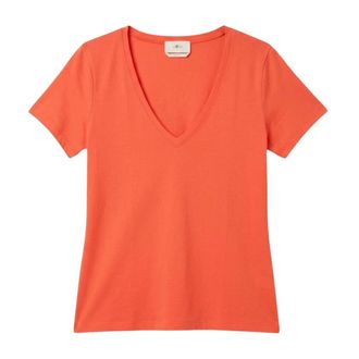 7 For All Mankind Jsll5770Wh T-Shirt - - Tops - Damen - Orange - S