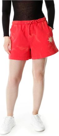 Holzweiler Femme, Shorts, Rouge, Taille: 40 FR Musan Logo Shorts