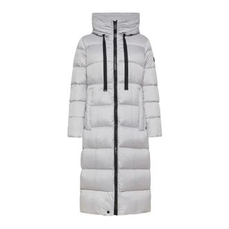 Peuterey Hooded Long Puffer Coat - - Coats - Damen - Grau - 2XL