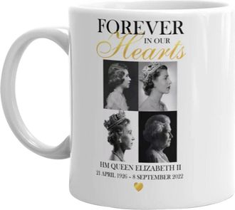 Generic Queen Elizabeth Tasse - Verleiht Ihrem Telefon Stil! Jubil&auml;umstassen Queen Elizabeth 1926-2022 Kaffee-Teetasse | Elizabeth II Jubilee Tasse Geschenk, 
