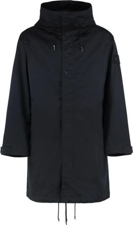 Stone Island Homme, Manteaux, Bleu, Taille: XL Twill Wool Parka