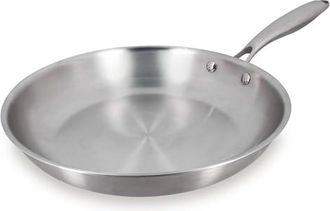 Menastyl Cuisson Po&ecirc;le inox 30 cm Trinox tous feux dont Induction - Structure 3 couches inox/aluminium - Qualit&eacute; Professionnelle - Sans substances nocives - Lave-vaiss